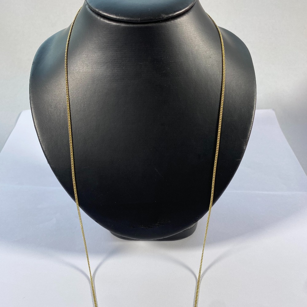 8ct Gold Long Slim Curb Chain - Own4Less